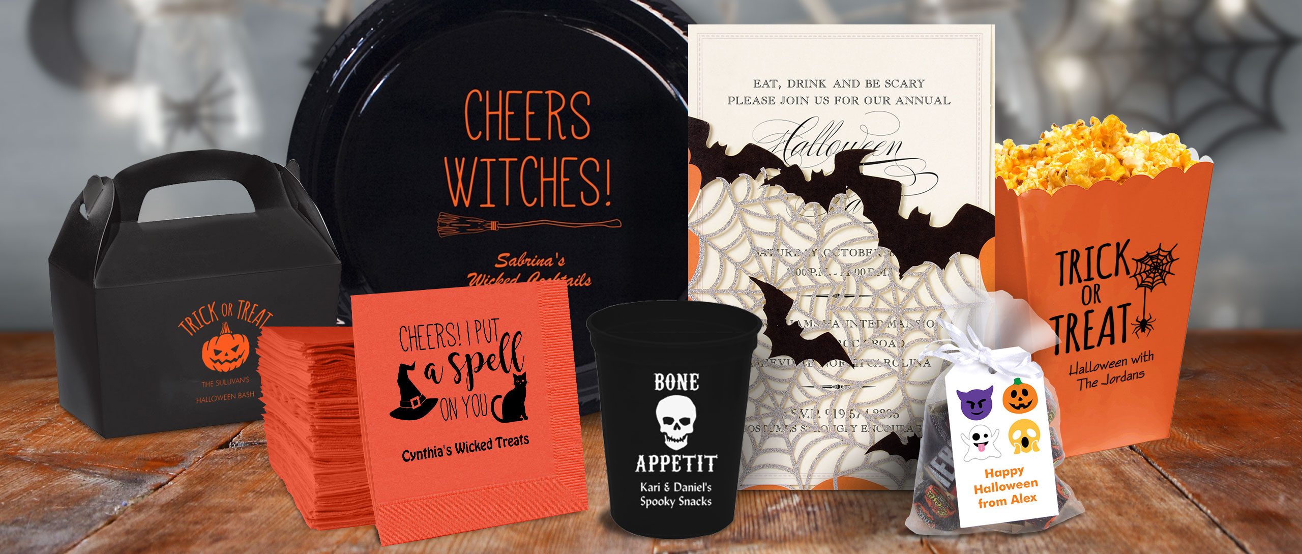 Personalized Halloween Party Supplies | The Stationery Studio