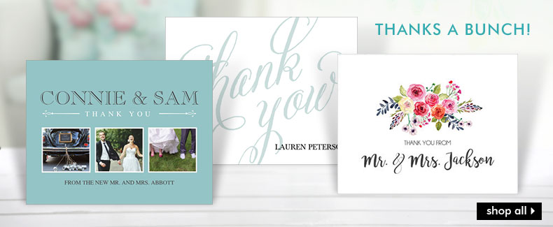 Personalized Thank You Cards, Thank You Notes - The Stationery Studio