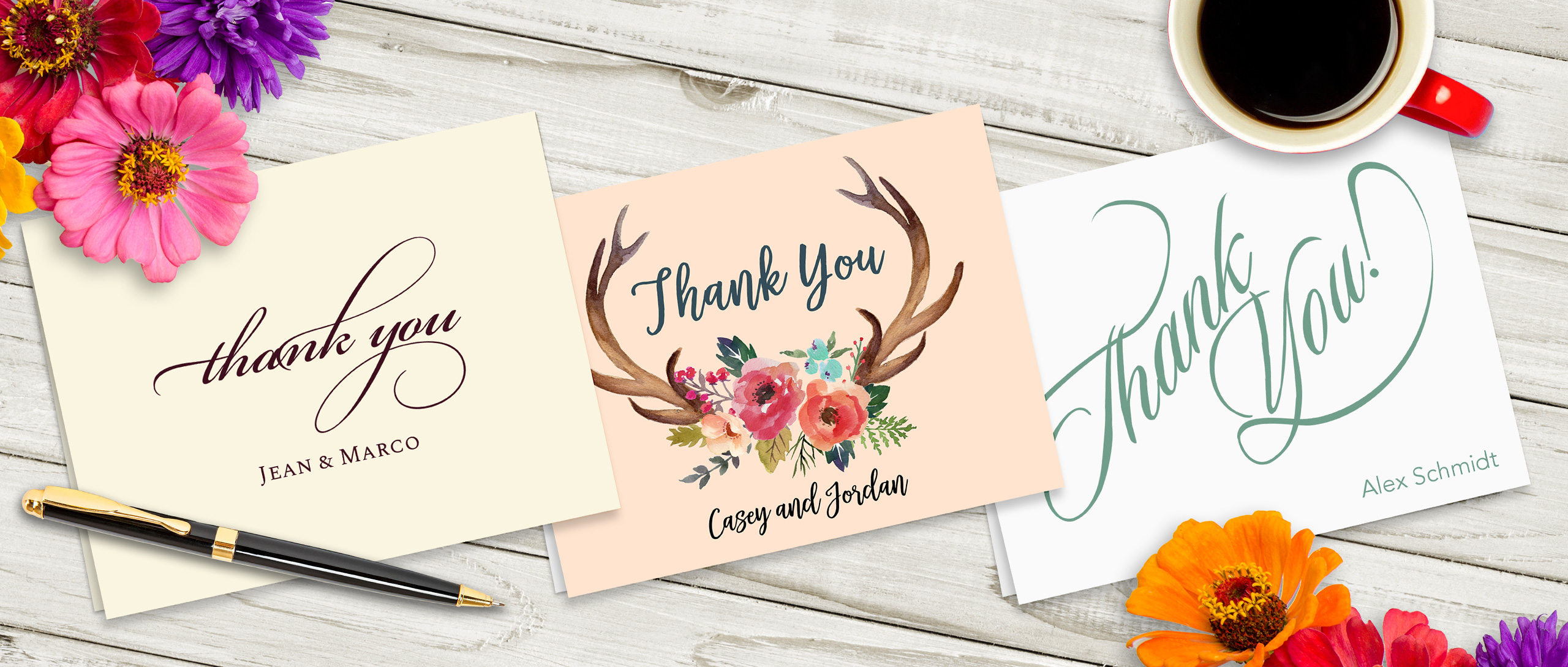 Custom Thank You Cards: Personalized | The Stationery Studio