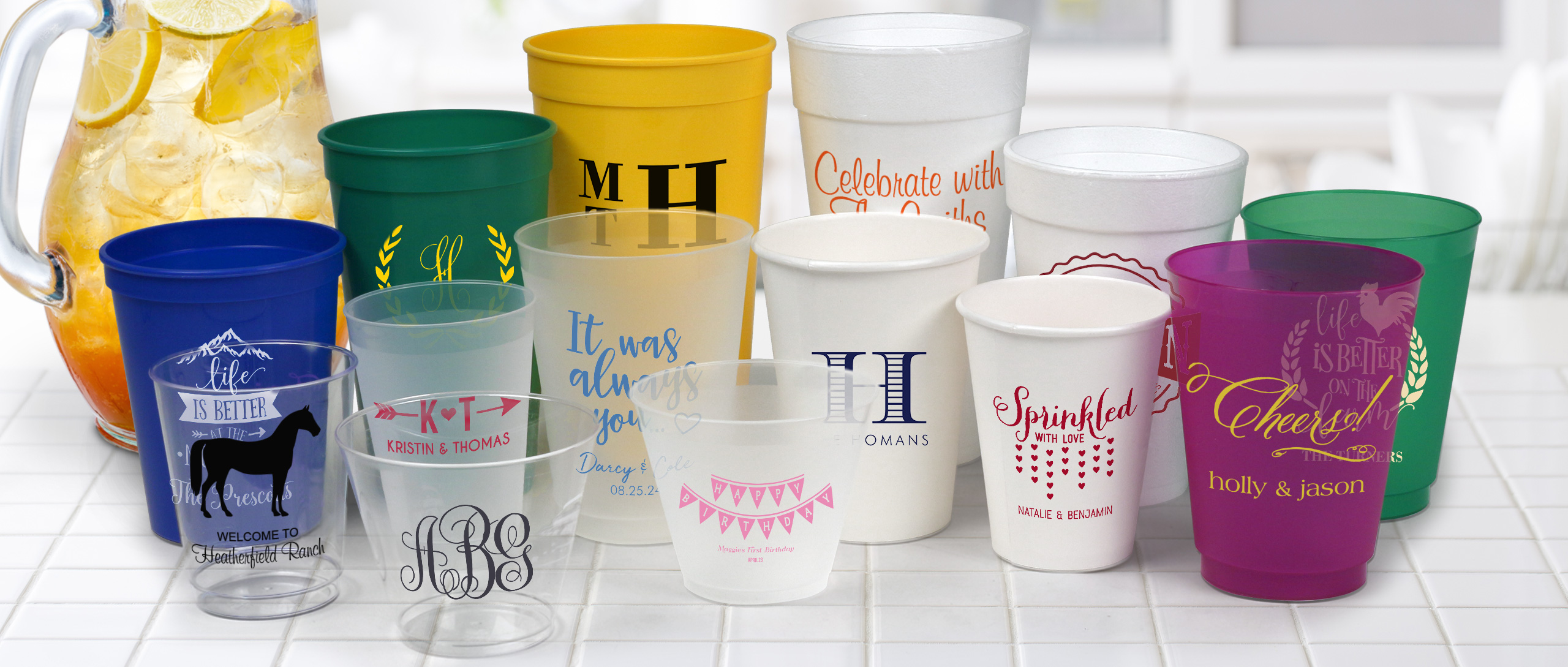 Personalized Party Cups: Custom | The Stationery Studio