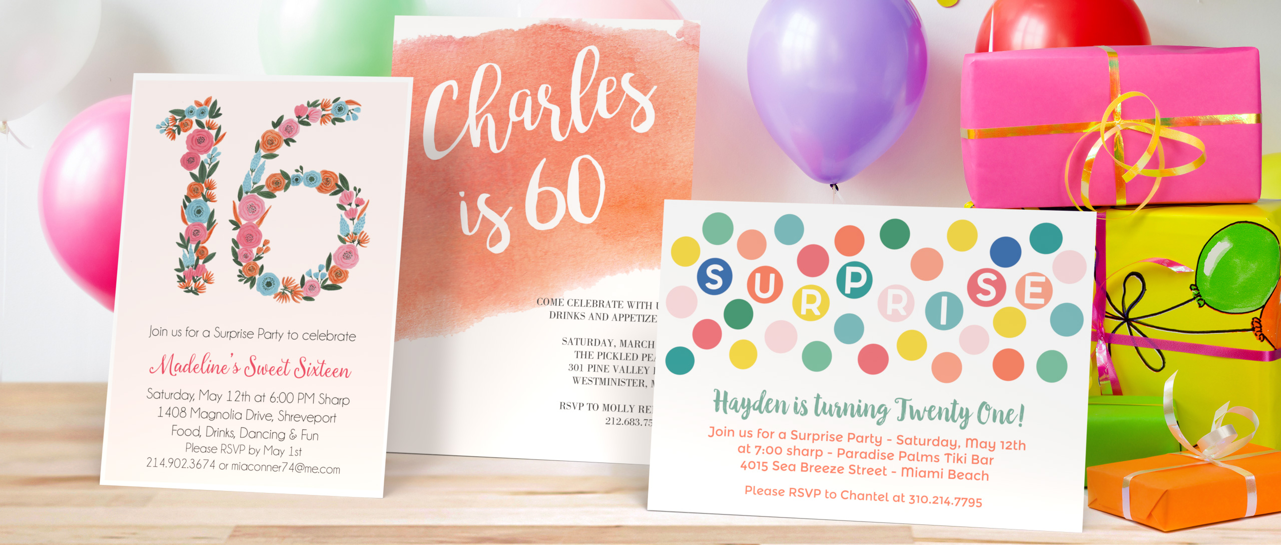 Birthday Invitations: Custom | The Stationery Studio