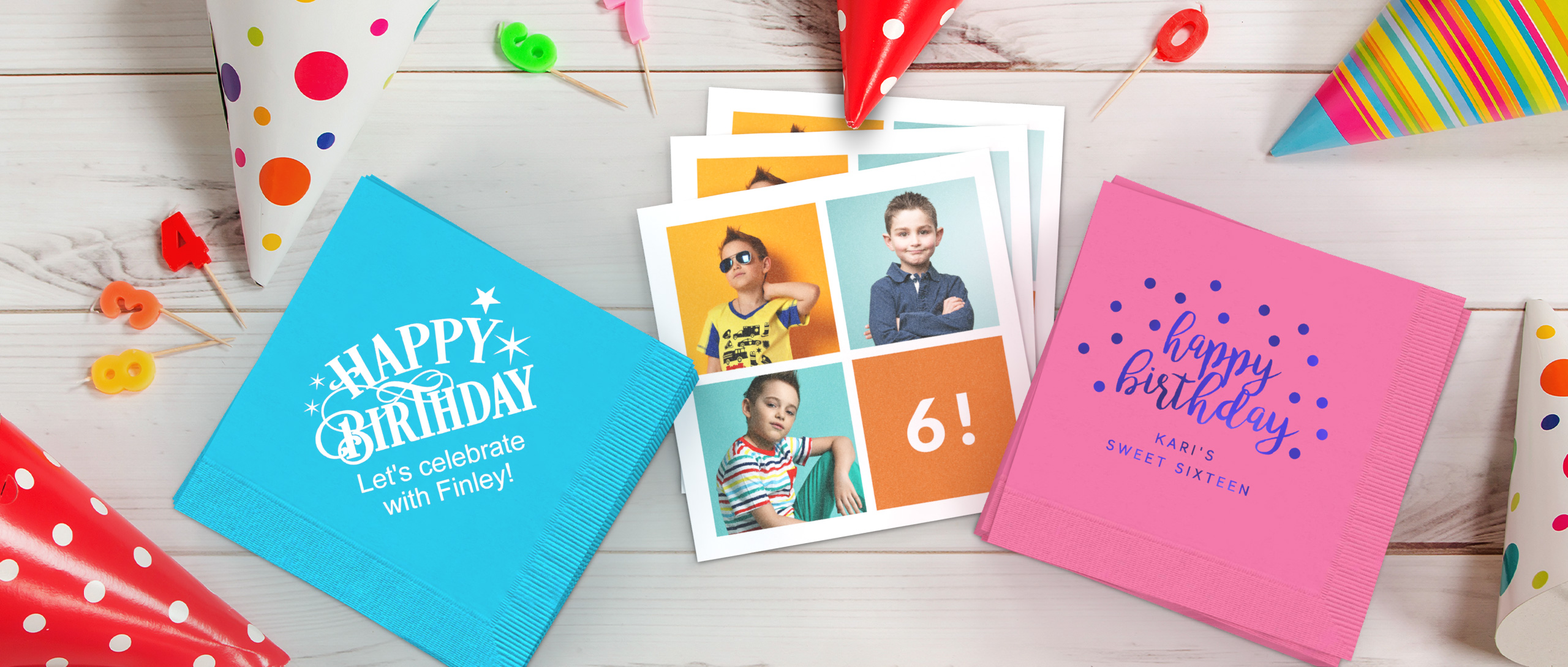 Personalized Birthday Napkins | The Stationery Studio