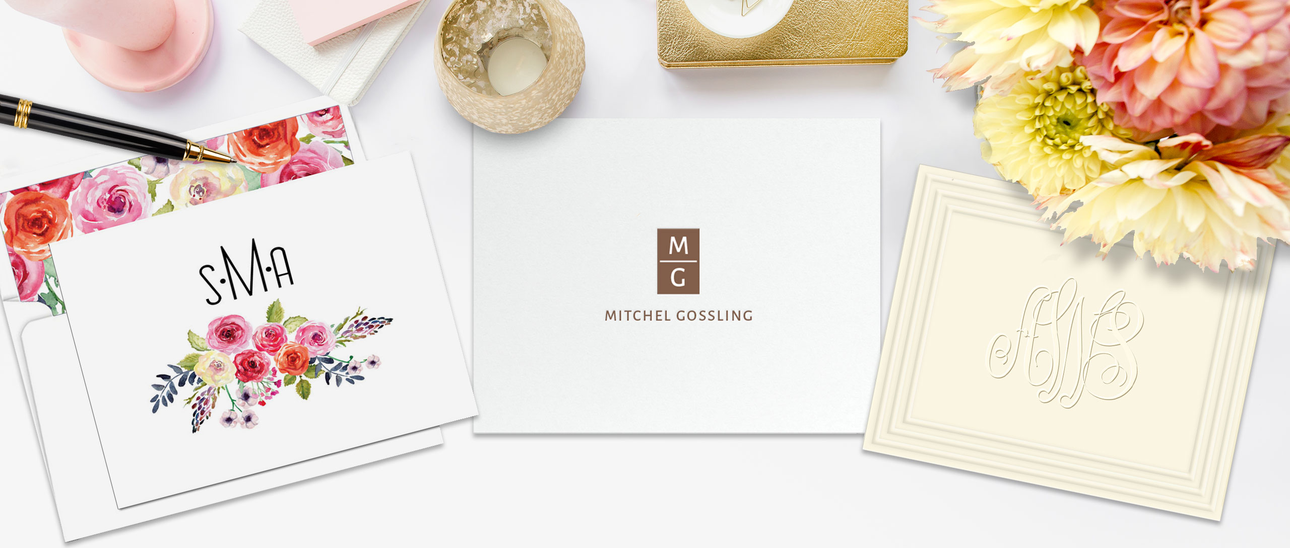 Monogrammed Stationery with Initials | The Stationery Studio