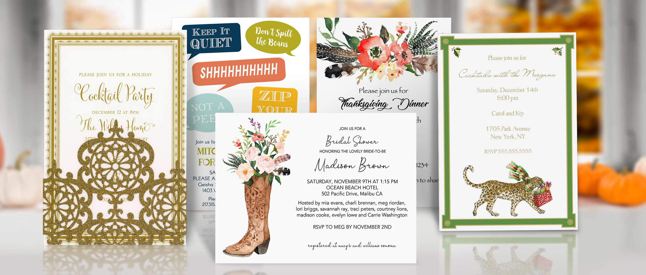 Custom Party Invitations: Personalized | The Stationery Studio