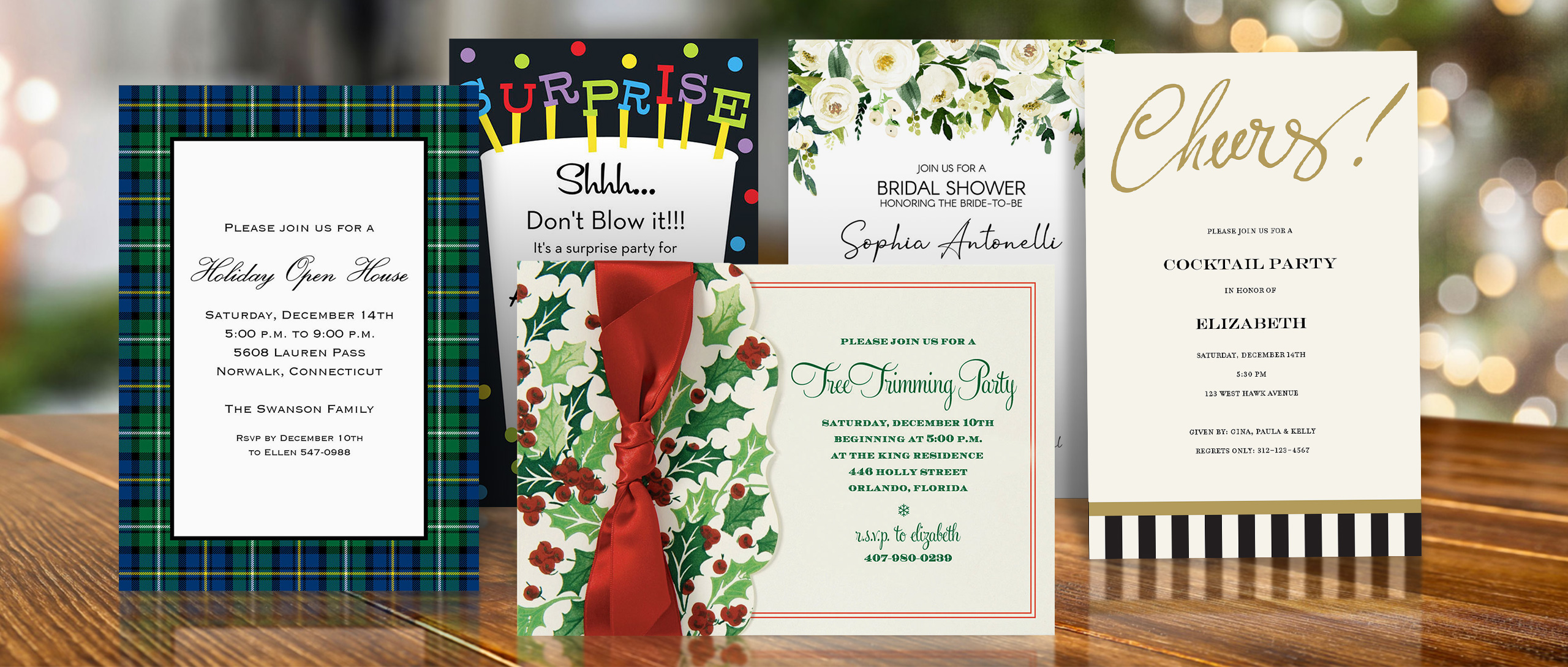 Custom Party Invitations: Personalized | The Stationery Studio