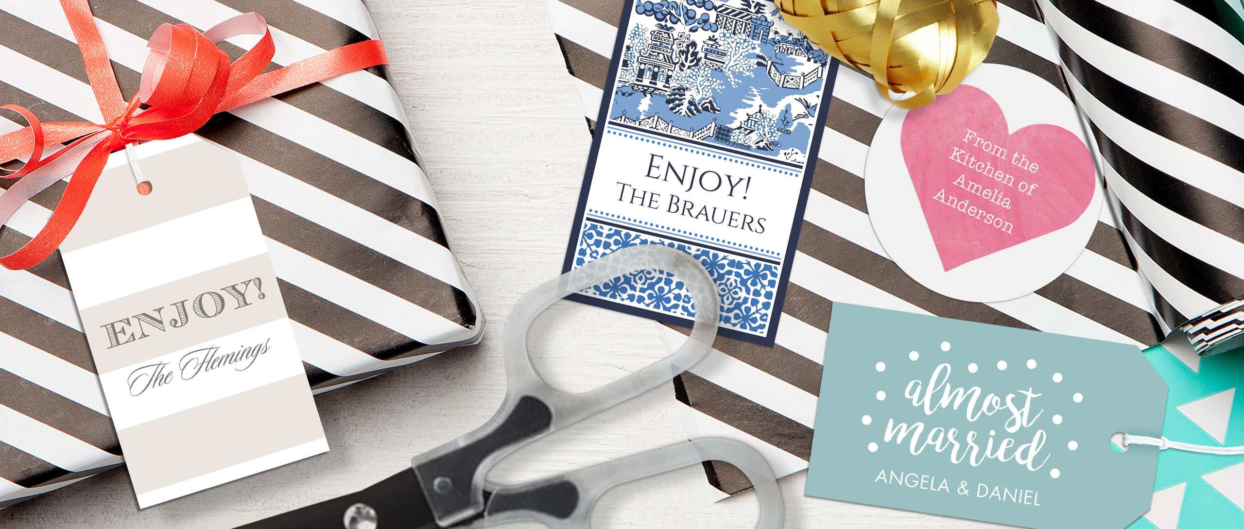 Personalized Gift Tags, Stickers & Enclosures | The Stationery Studio