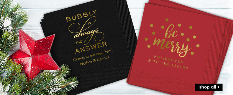 Personalized Napkins - The Stationery Studio