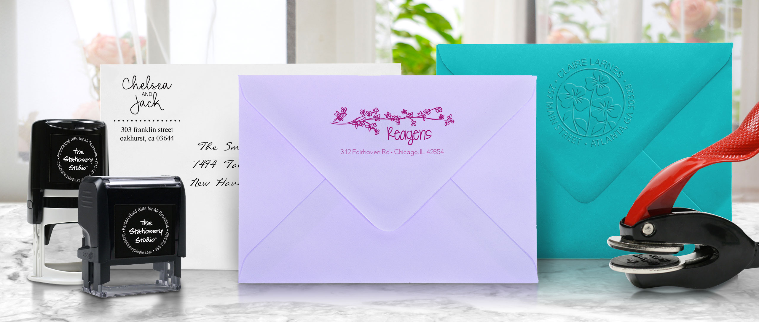 Custom Address Stamps | The Stationery Studio