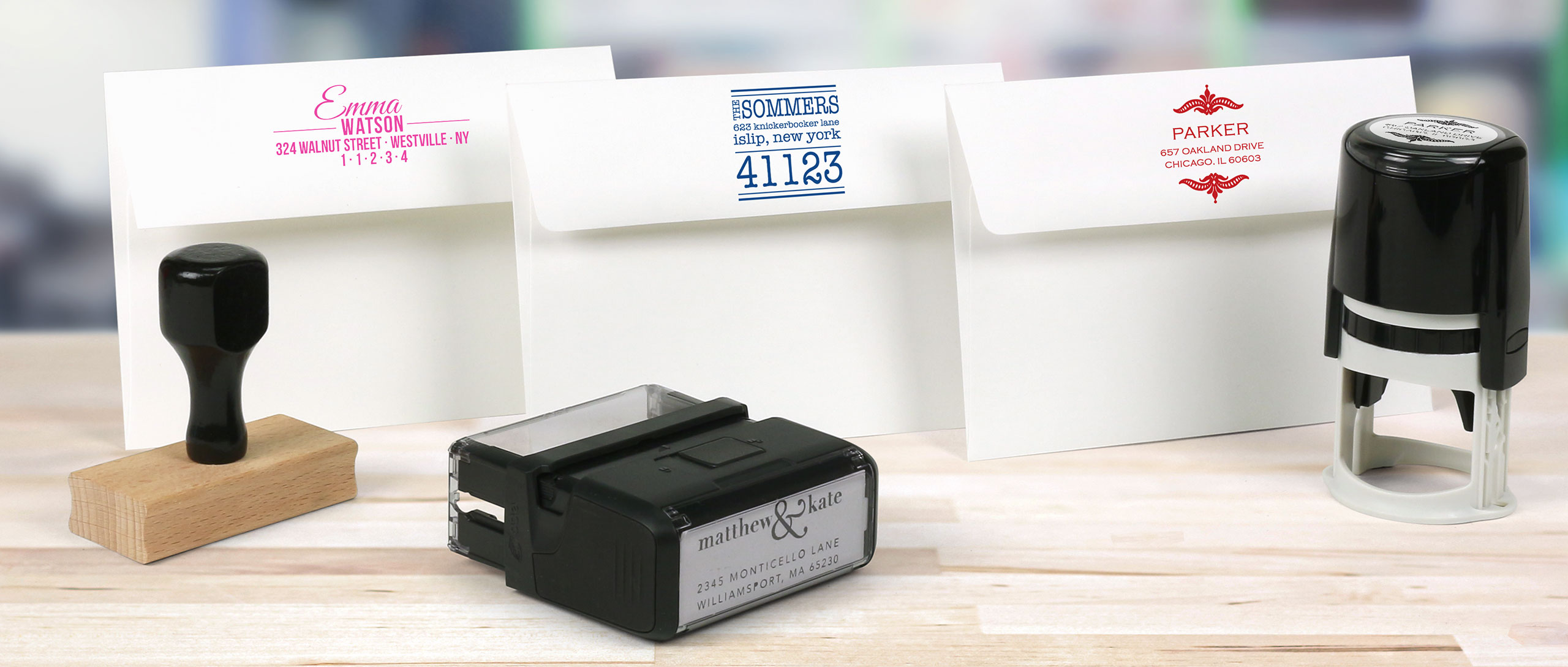 Custom Address Stamps | The Stationery Studio