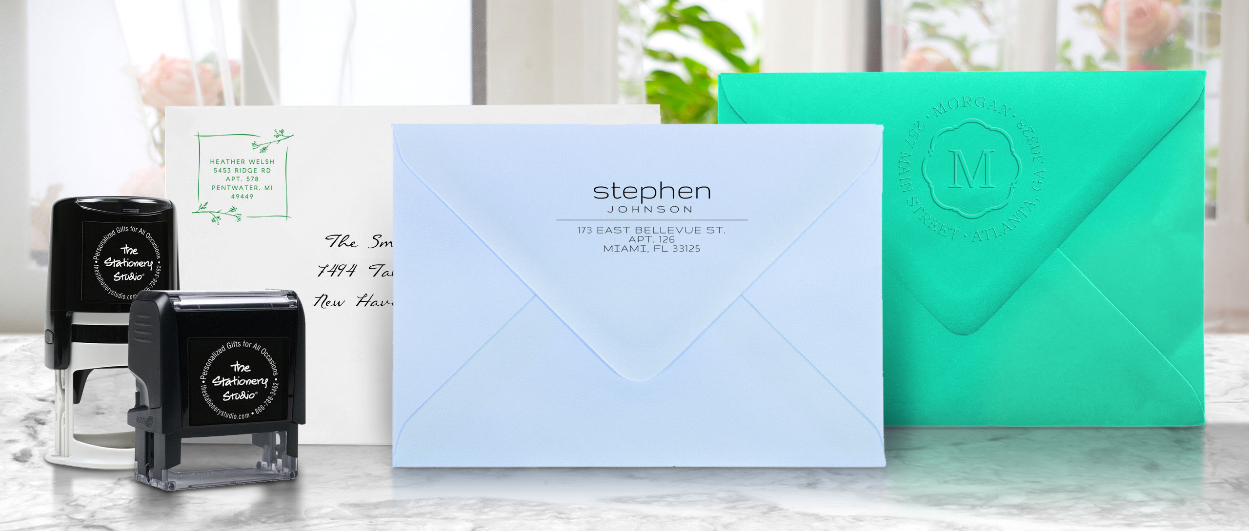 Custom Address Stamps | The Stationery Studio