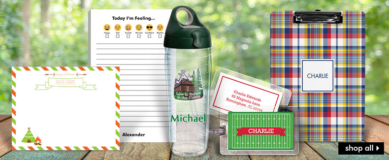 Personalized Camp Gifts, Summer Camp Gifts - The Stationery Studio
